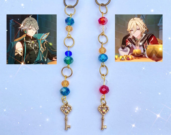 Genshin Impact Alhaitham and Kaveh Keychain - Etsy