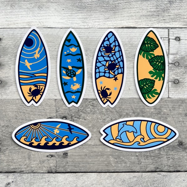 Surfboard Stickers - Etsy