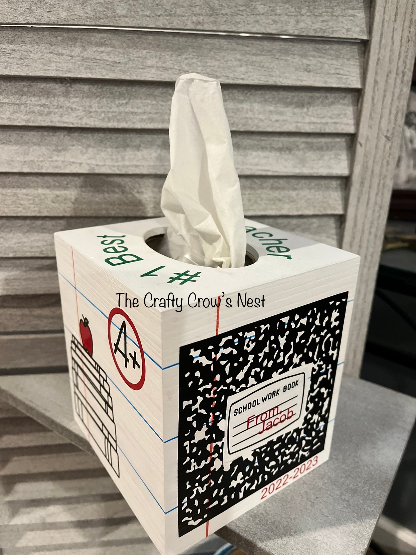 Wood Tissue Box Cover-teacher/therapist /nurse/hair Stylist/dance ...
