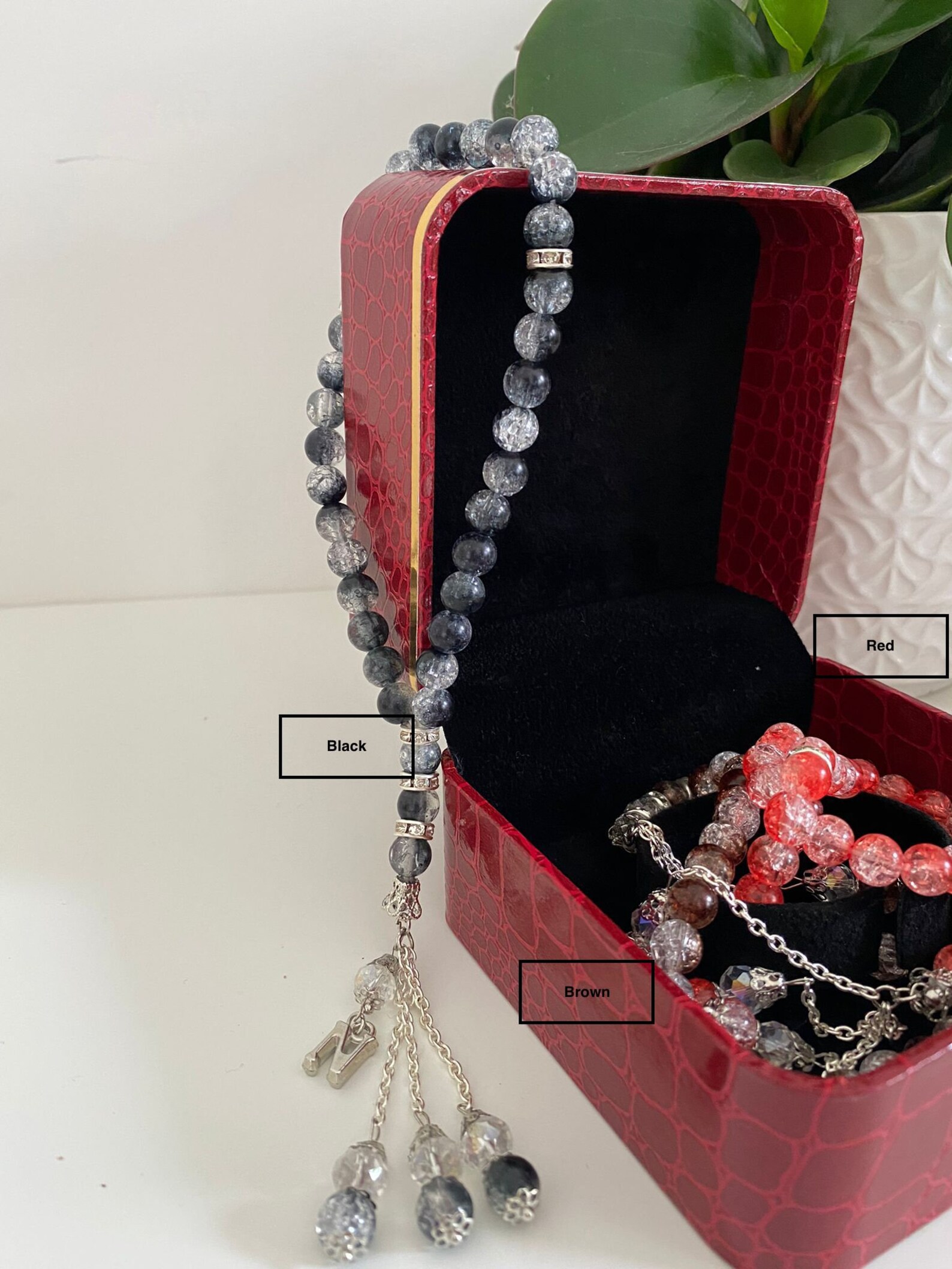 Personalised Handmade 33 Tasbeeh/tasbih/prayer Beads With Initial ...