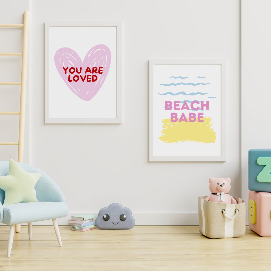 You Are Loved Poster, Positivity Quotes, Wall Art, Instant Download ...