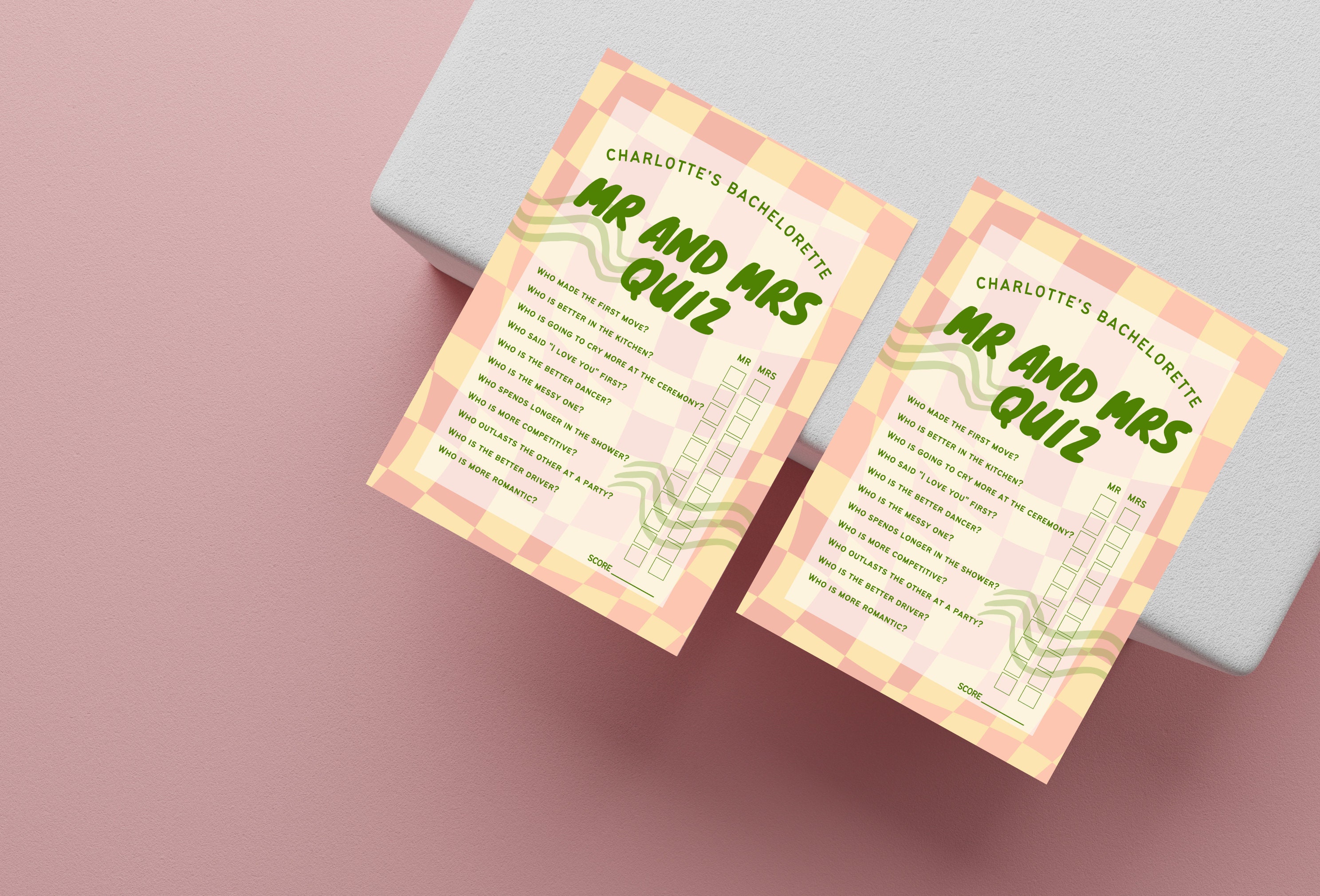 Mr and Mrs Quiz Game, What Did the Groom Say, Hens Party, Maximalist ...