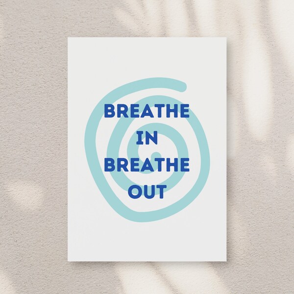 Breathe Out - Etsy