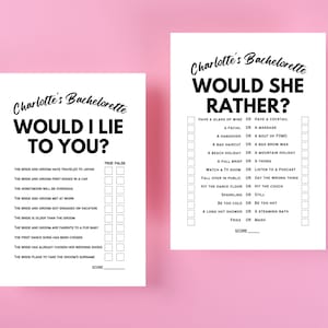 Bachelorette Party Games Bundle, Minimalist, Printable, Edit With Canva ...