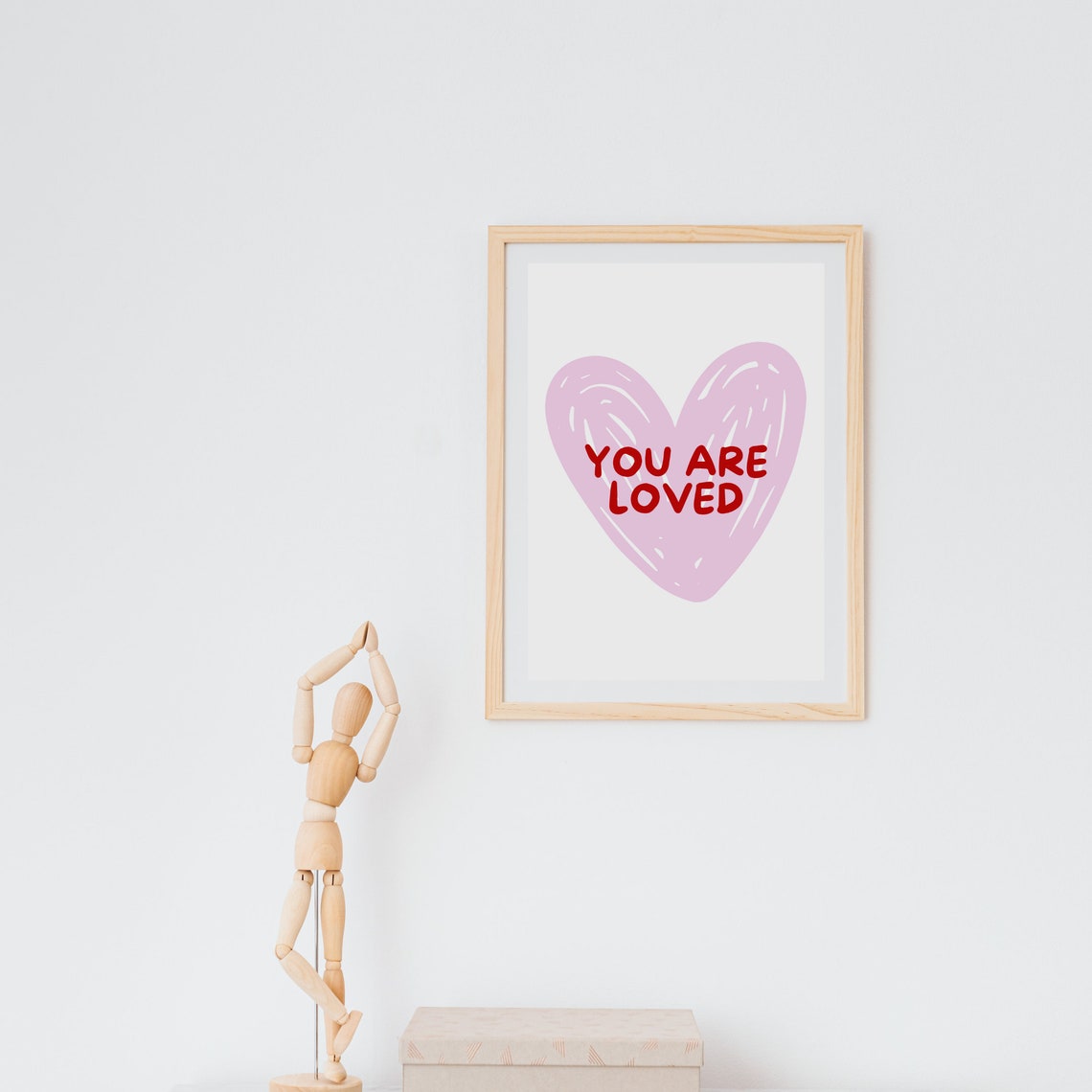 You Are Loved Poster, Positivity Quotes, Wall Art, Instant Download ...