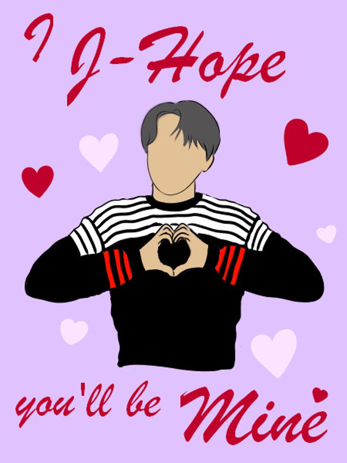 BTS Printable Valentine's Day Cards - Etsy