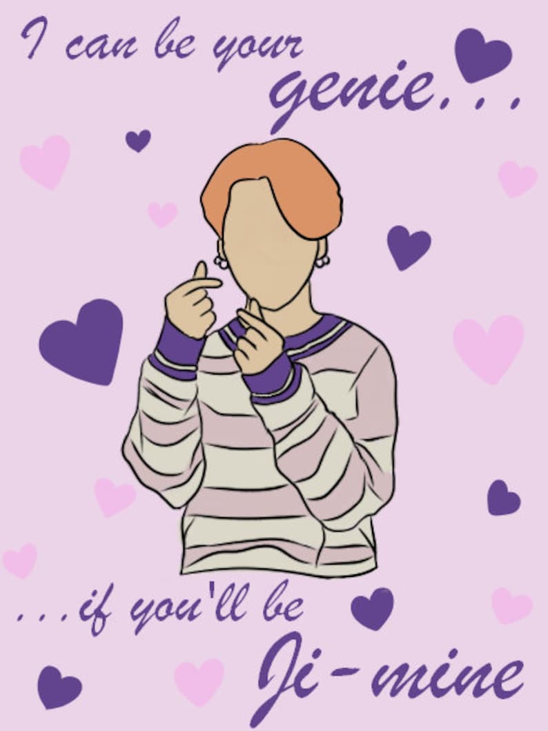 BTS Printable Valentine's Day Cards - Etsy