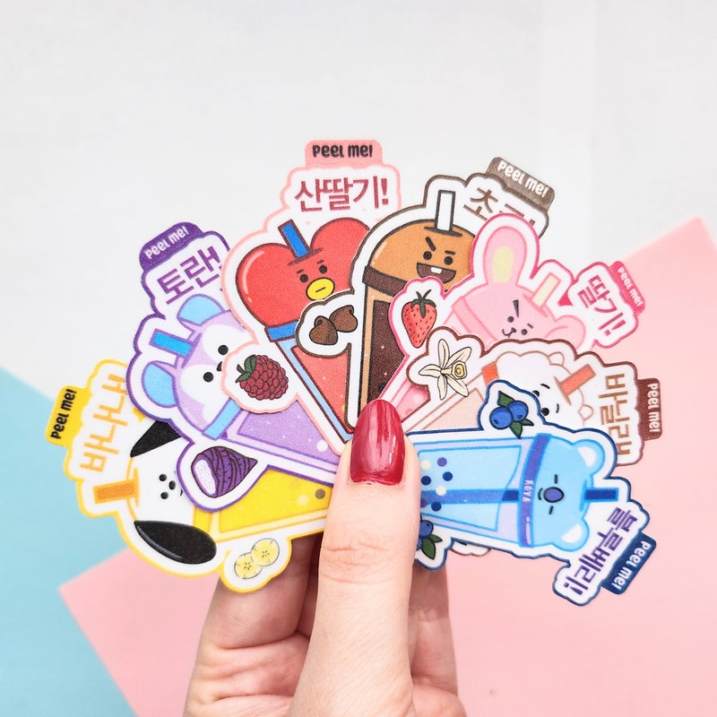 Bt21 Stickers - Etsy