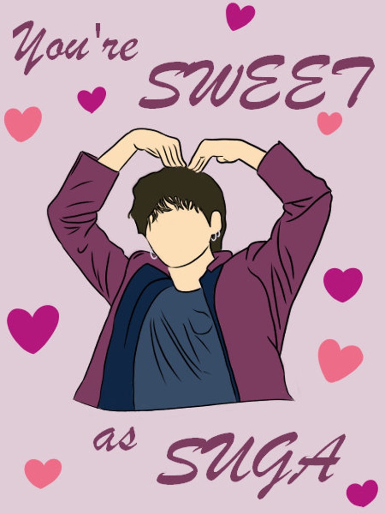 BTS Printable Valentine's Day Cards - Etsy