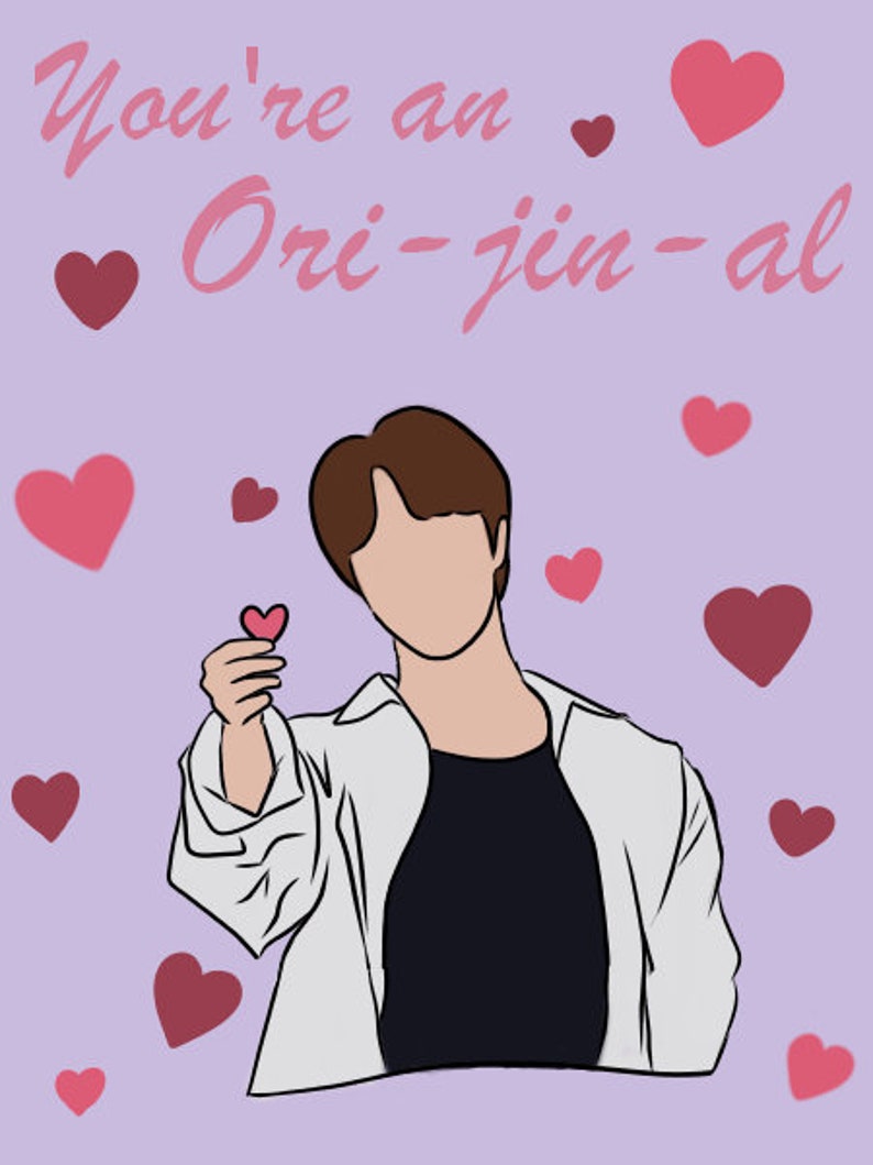 BTS Printable Valentine's Day Cards - Etsy