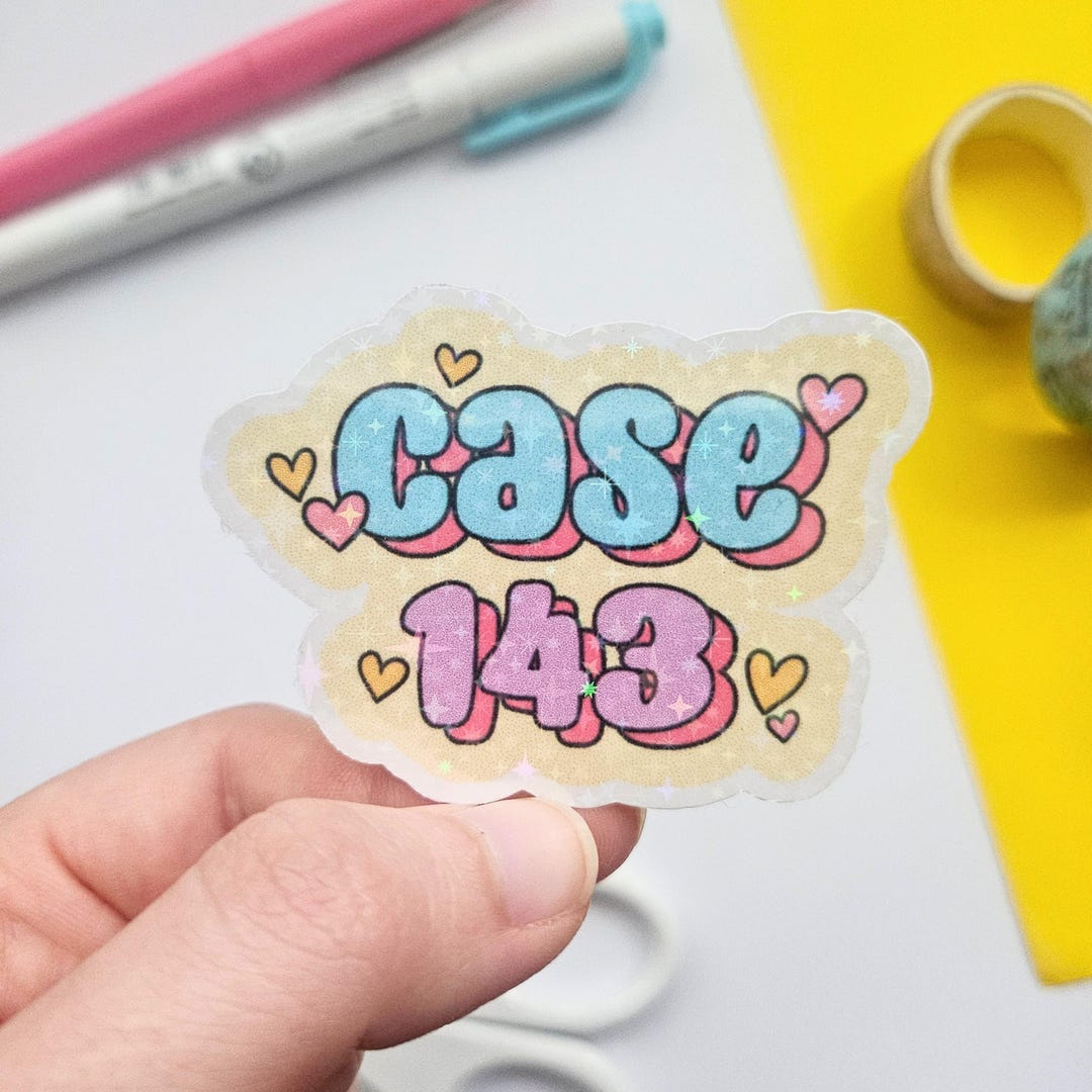 Case 143 Glitter Vinyl Sticker -- Stray Kids (SKZ) Inspired - Etsy