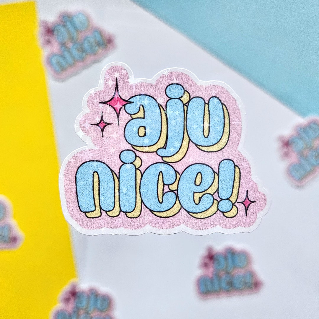 Aju Nice! -- Seventeen (SVT) Glitter Vinyl Sticker - Etsy
