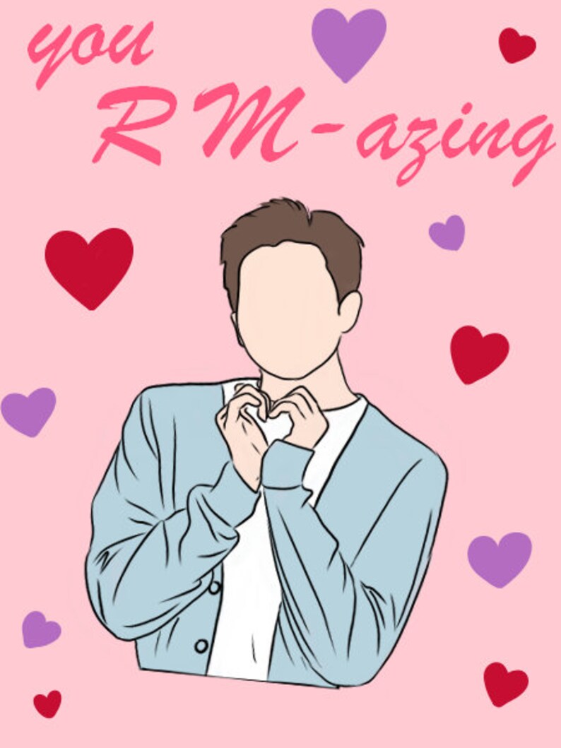 BTS Printable Valentine's Day Cards - Etsy
