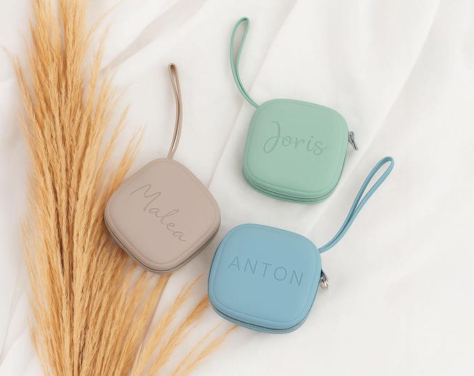 Invisalign Retainer Aligner Case With Mirror Cute Design Purple Flowers ...