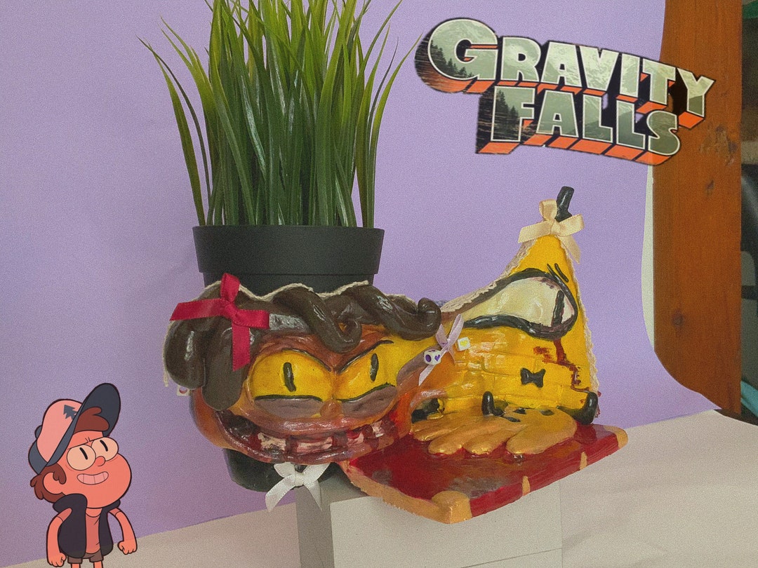 Gravity Falls Bill Cipher Dipper Pines / Flower Pot / Flower Pot ...