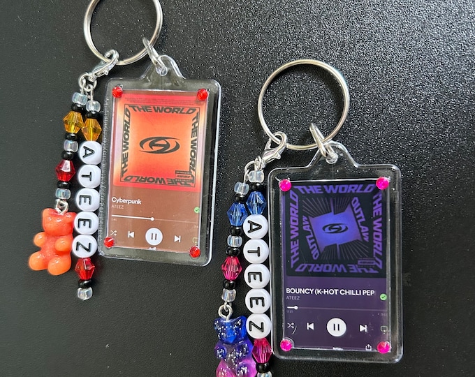Custom Song Keychains W/ Spotify Code - Etsy