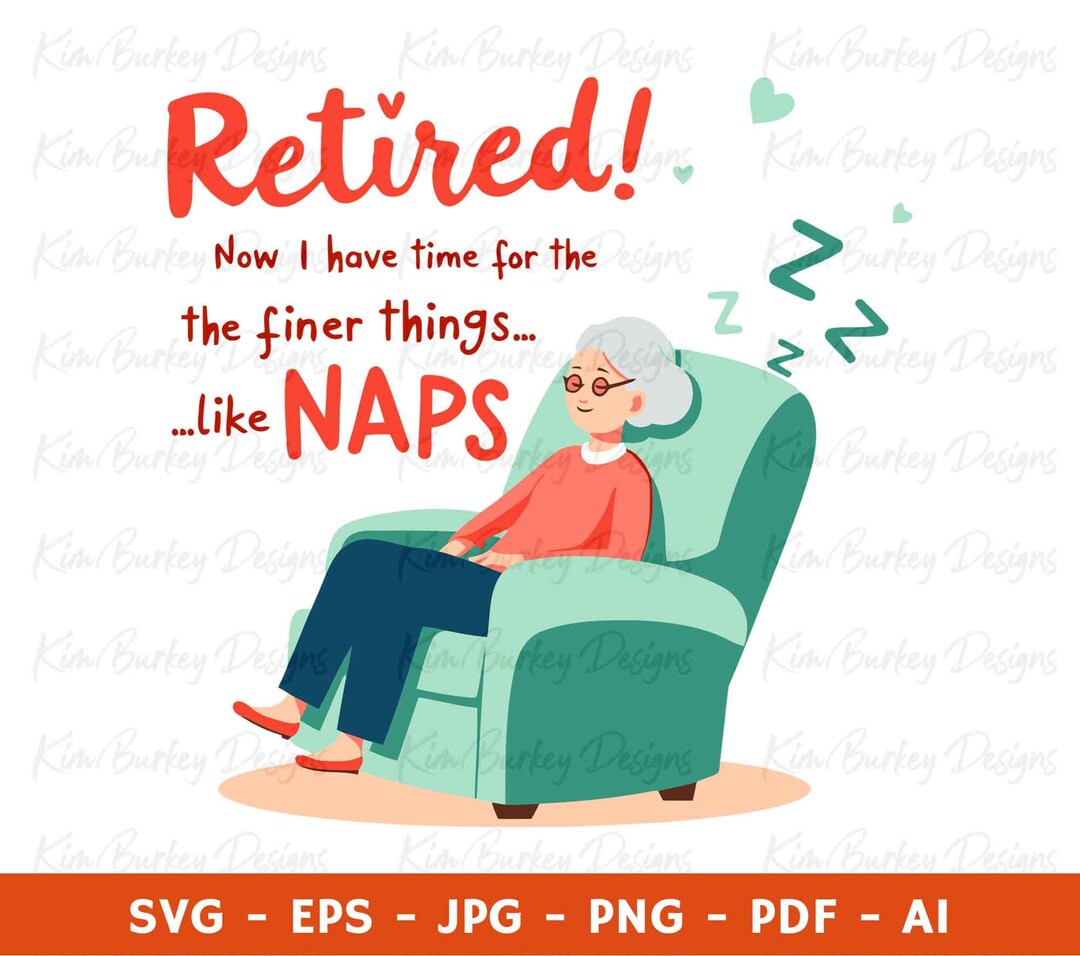 Retired SVG & PNG Cut Files - Perfect for Retirement Crafts | Digital ...