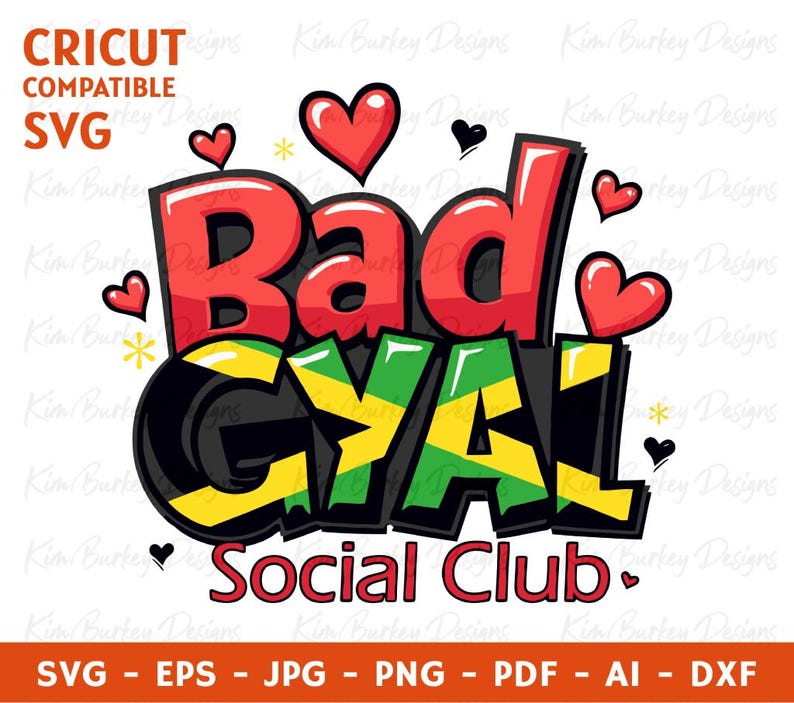 Bad Gyal Social Club SVG | Caribbean Graffiti Design | Cricut Ready ...