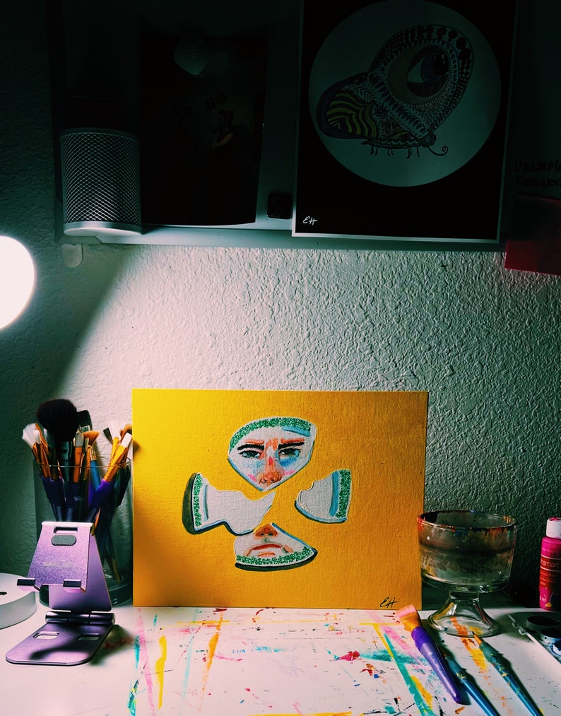 Sad Plate 12x9 Art Print Digital Download - Etsy