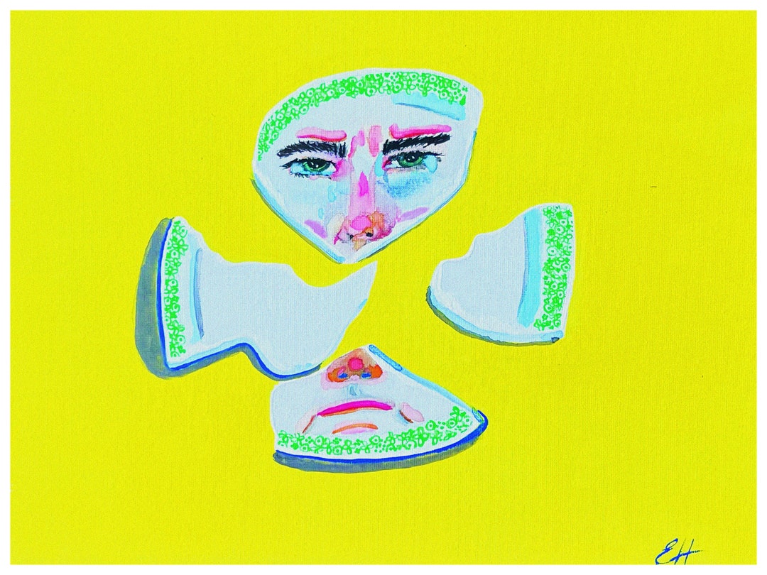 Sad Plate 12x9 Art Print Digital Download - Etsy