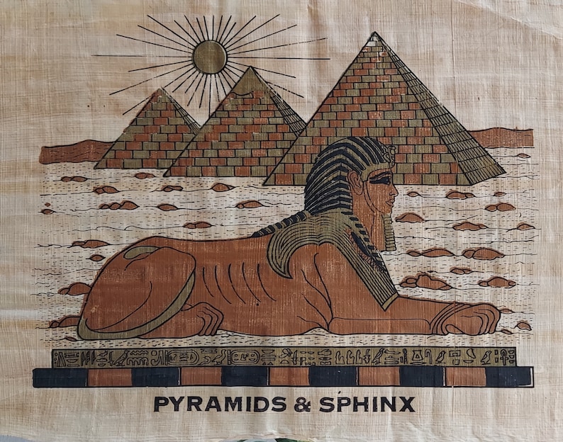 Authentic Egyptian Wall Art Decor Handmade Papyrus. - Etsy