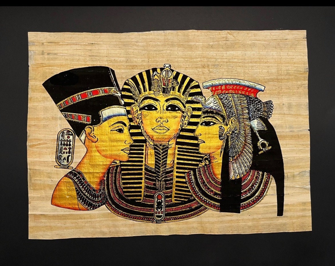 Cleopatra King Tut Nefertiti Authentic Egyptian Wall Decor Handmade ...