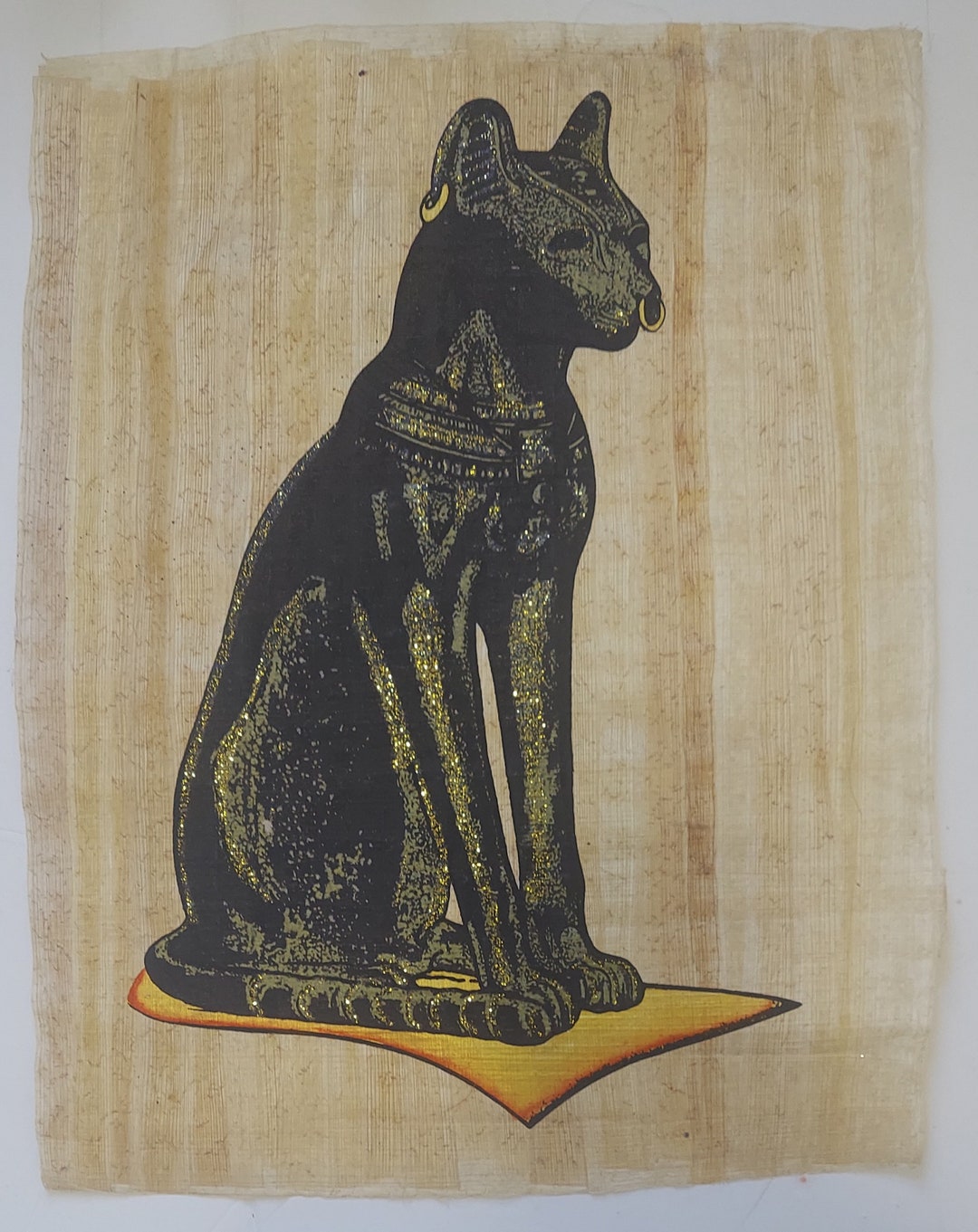 The Egyptian Goddess Bastet- Handmade Papyrus Made in Egypt - Etsy