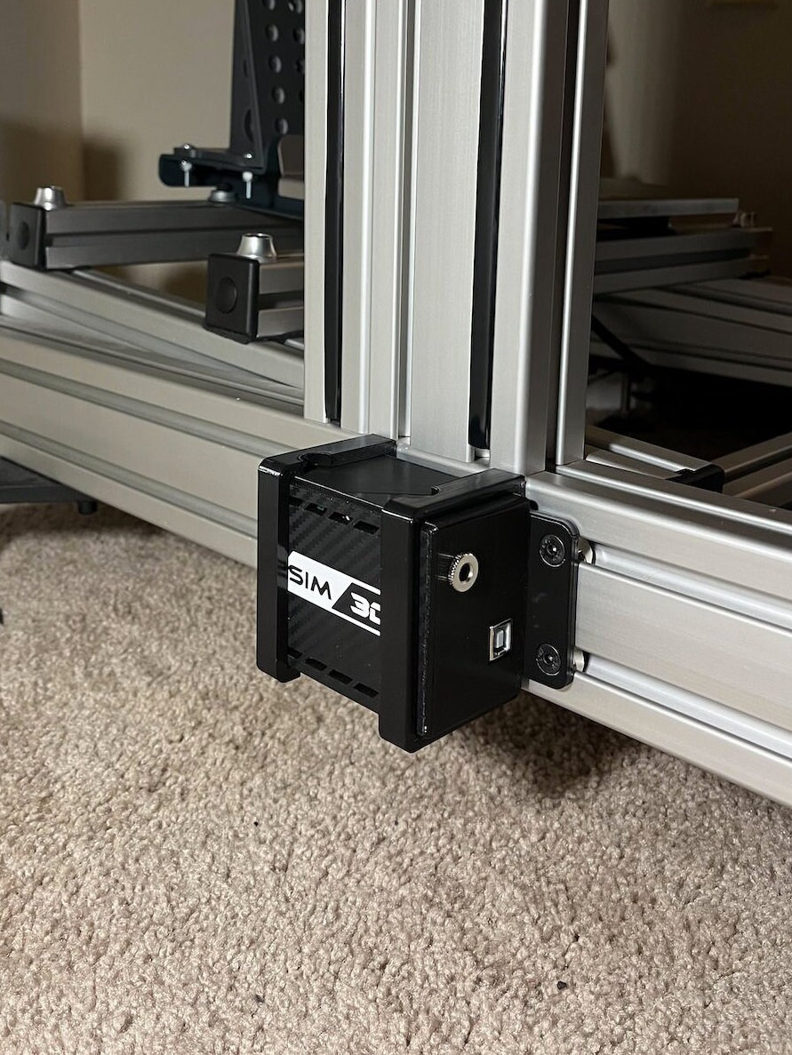 Sim 3D Rumble Motor Control Box Mount for Sim Racing Aluminum Extrusion ...