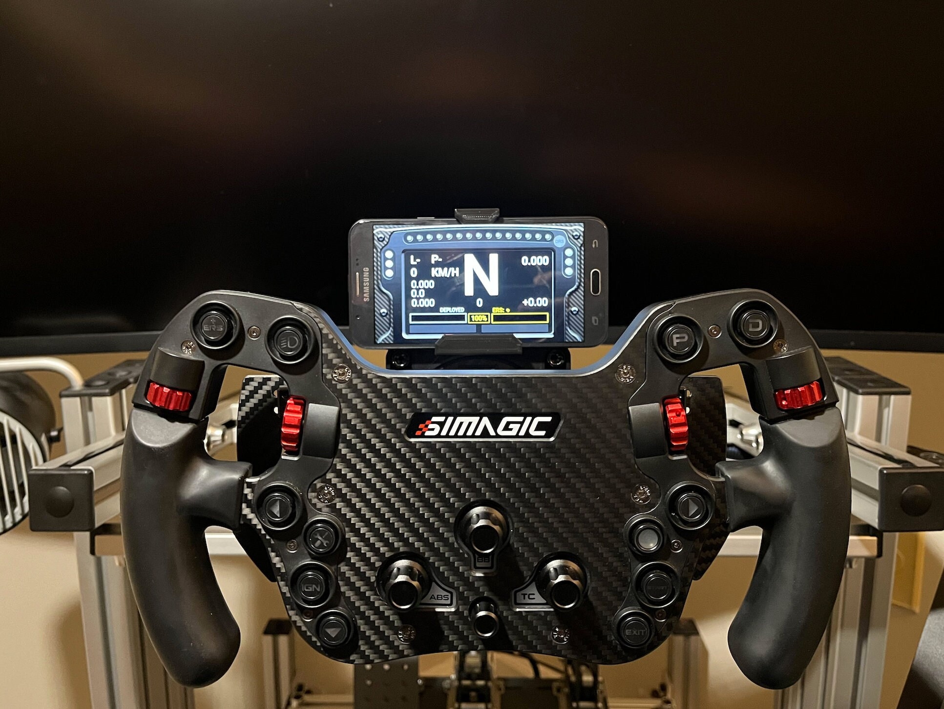 Simagic Alpha / Alpha Mini Wheel Base Dashboard Phone Mount for Sim ...