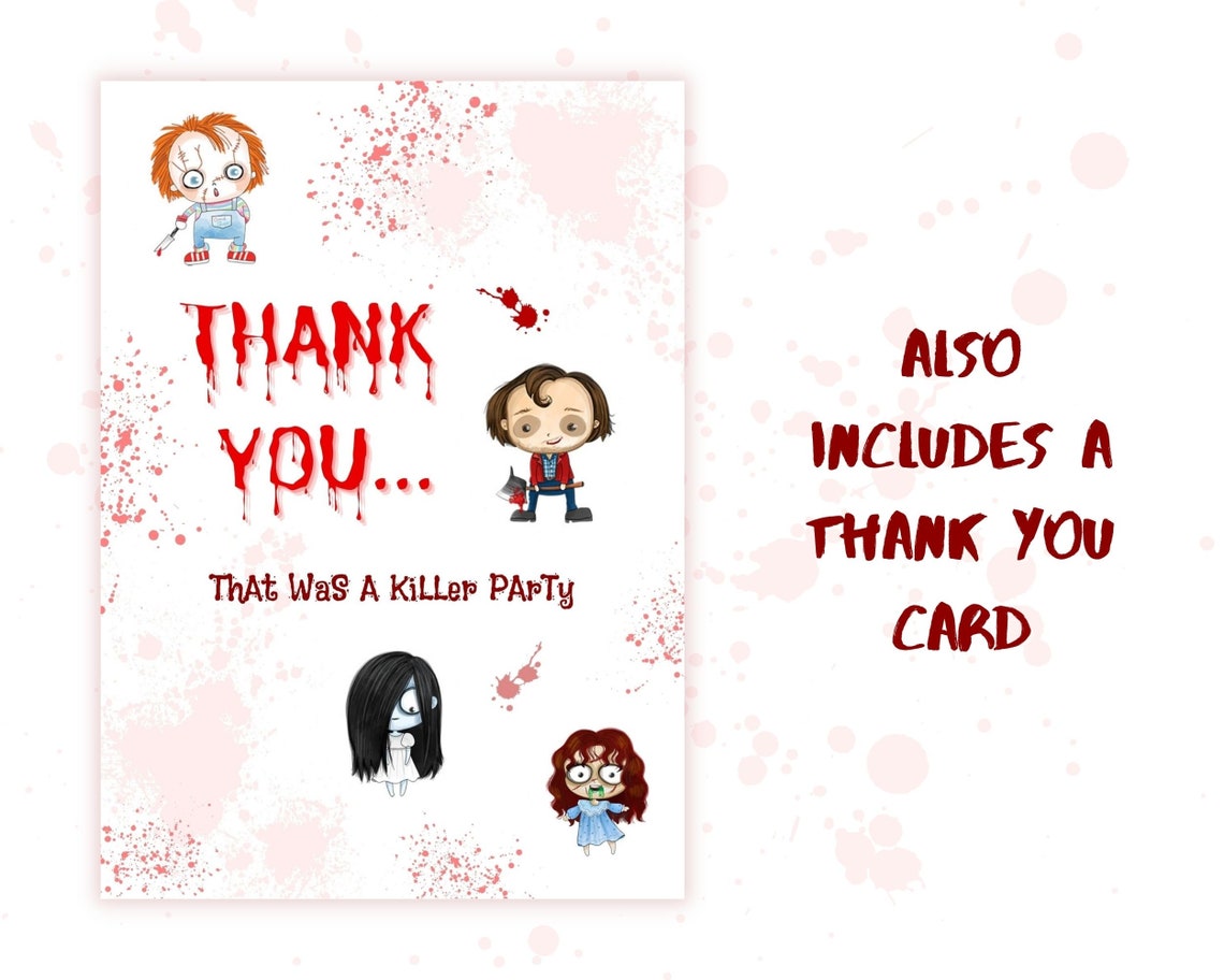 Editable Horror Invitation Template, Horror Invitation, Horror Party ...