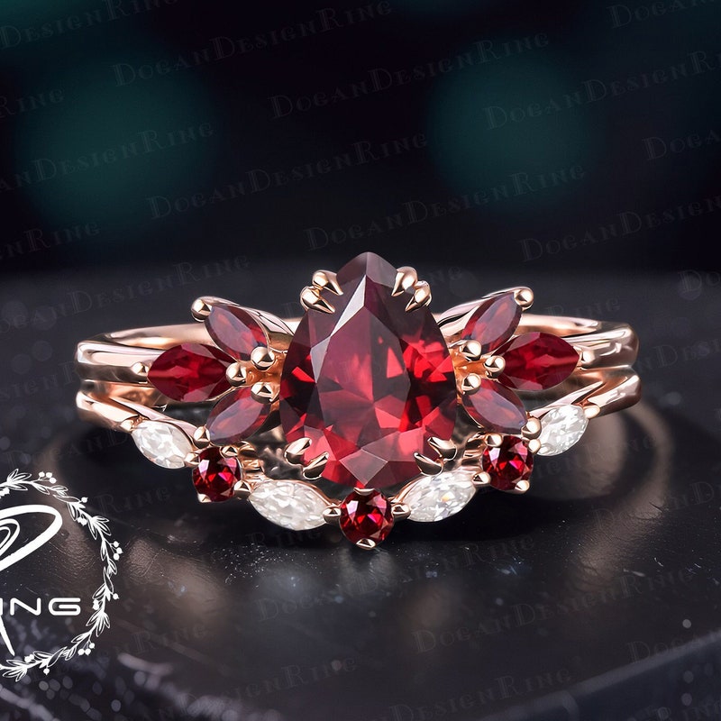 Unique Ruby Ring - Etsy