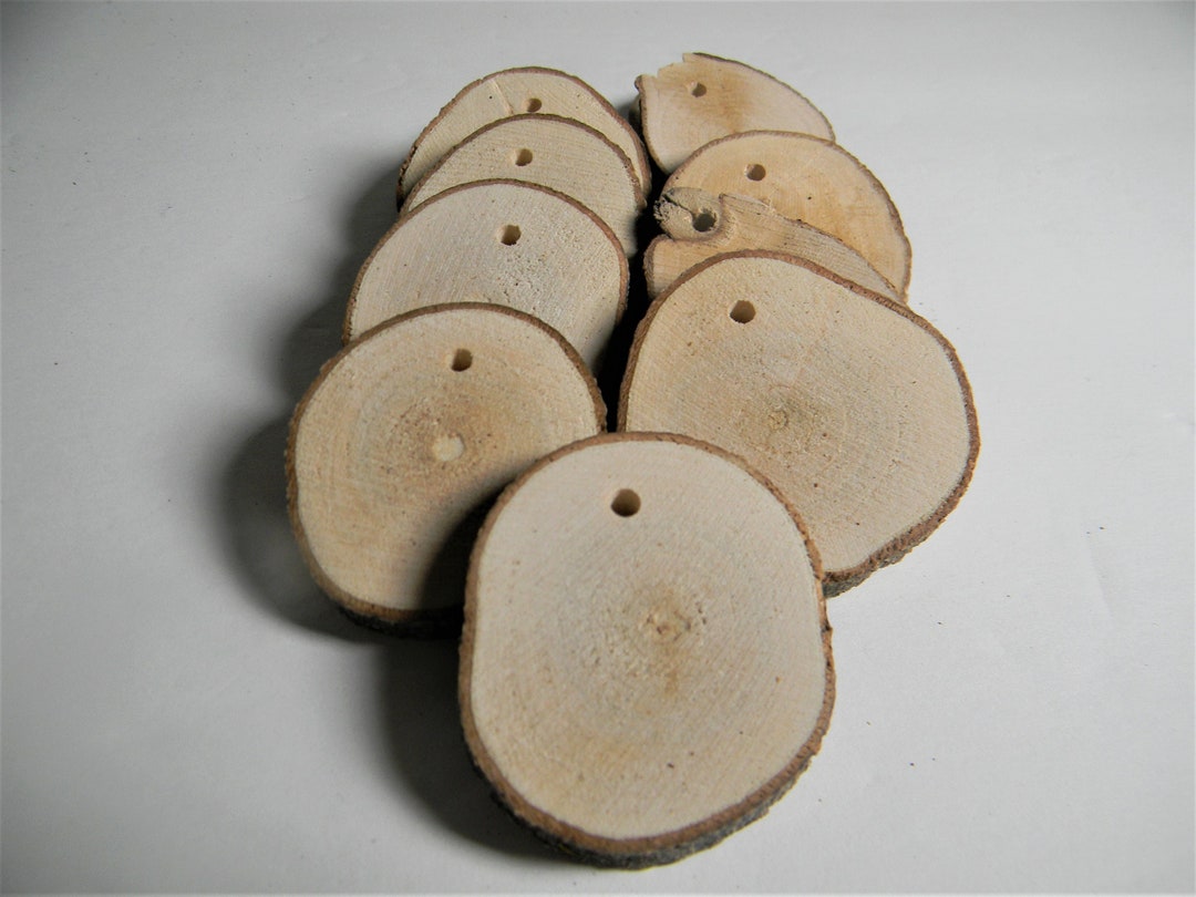 Wood Gift Tags, With Single Hole, Small Blank Circles, 1.5 Round, Qty ...