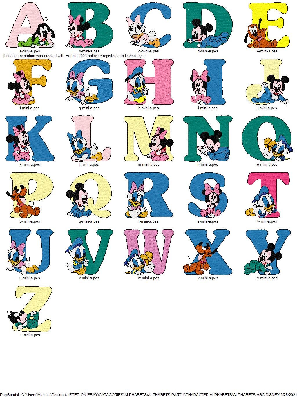 10 DIFFERENT CHARACTER ALPHABET Sets Embroidery Machine Design Pes - Etsy