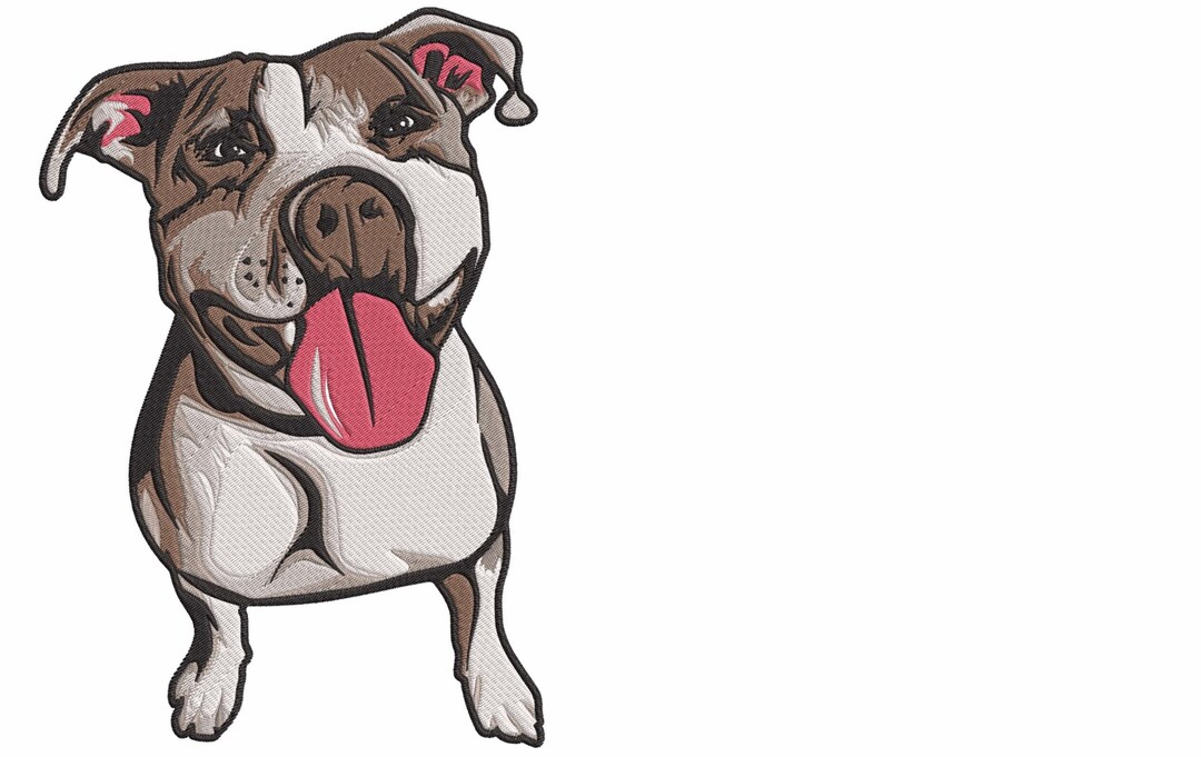 Pit Bull Dog Embroidery Machine Design PES HUS DST Jef Exp Vp3 Xxx - Etsy