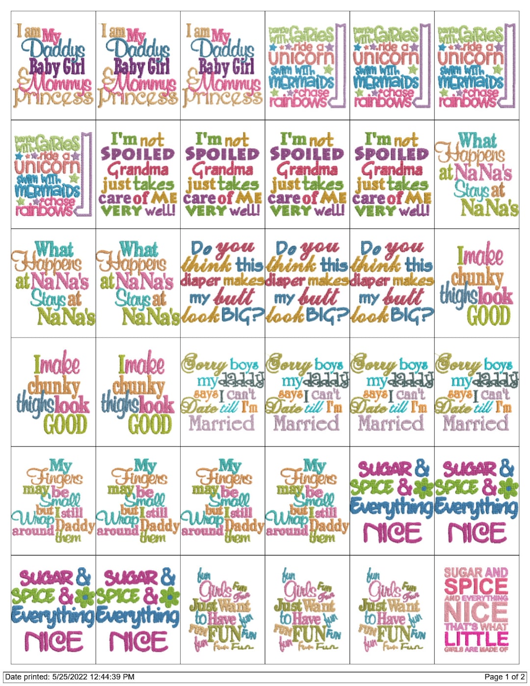 BABY Girl BIBS and ONSIE Quotes Embroidery Machine Design Pes Jef Hus ...