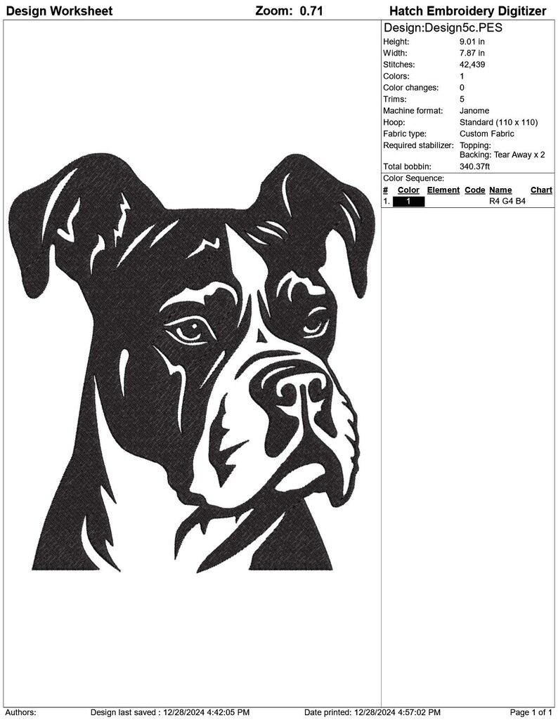 Boxer Dog Embroidery Machine Design PES HUS DST Jef Exp Vp3 Xxx - Etsy