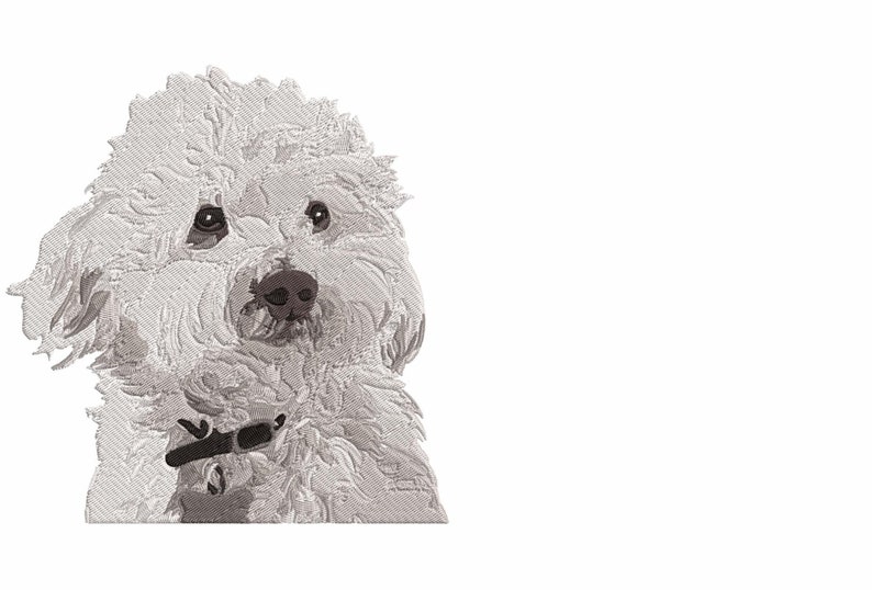 Cute Labradoodle Puppy Dog Embroidery Machine Design PES HUS - Etsy