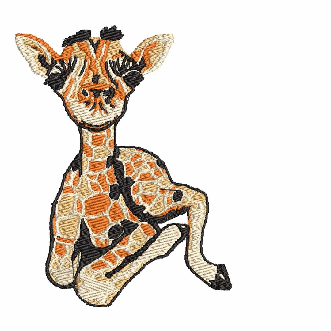Baby Giraffe Embroidery Machine Design PES HUS JEF Exp Dst Xxx Vp3 - Etsy