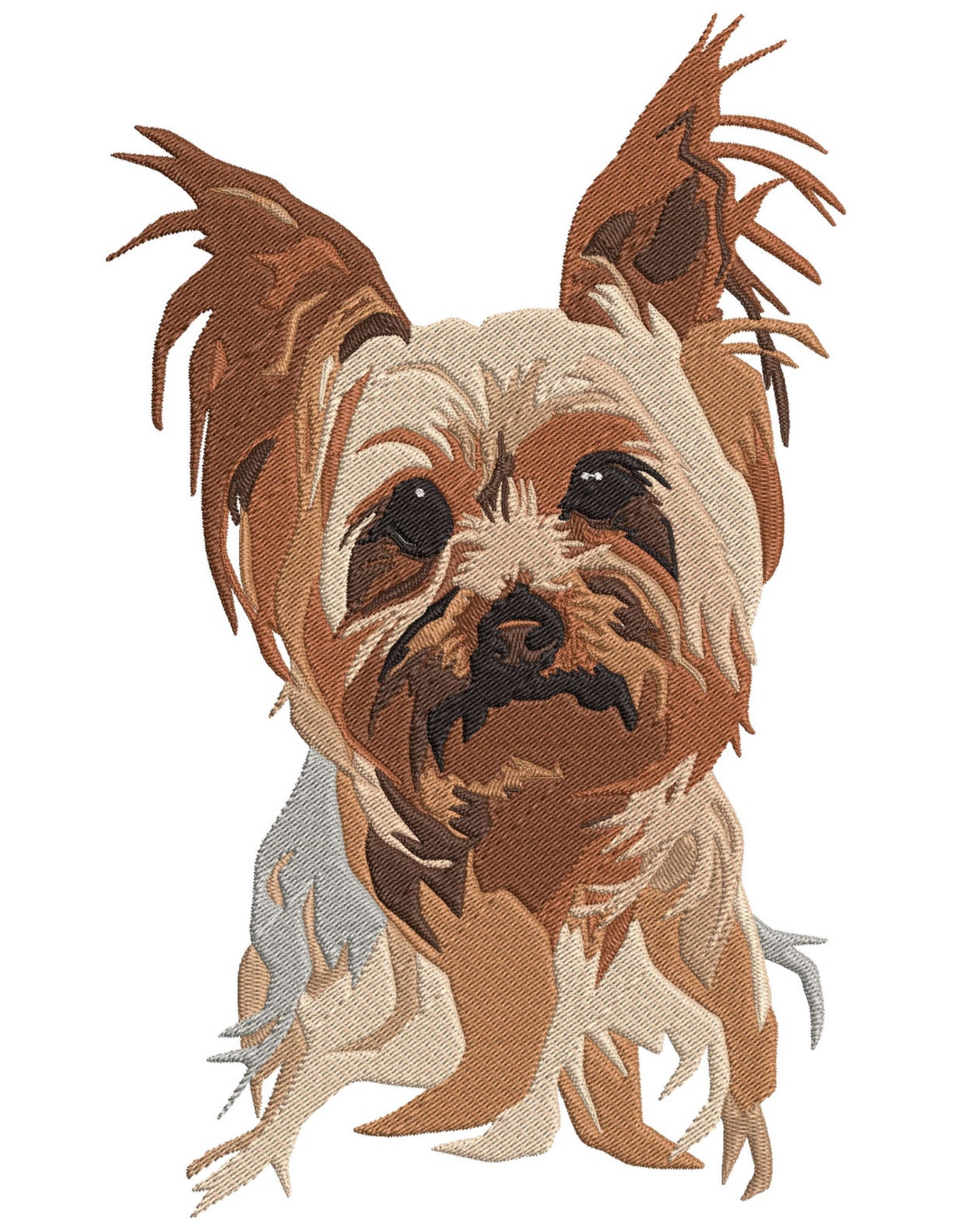 Cute Yorkie Puppy Dog Embroidery Machine Design PES HUS DST Jef Exp Vp3 ...