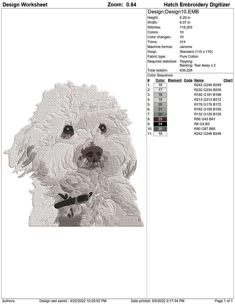 Cute Labradoodle Puppy Dog Embroidery Machine Design PES HUS - Etsy