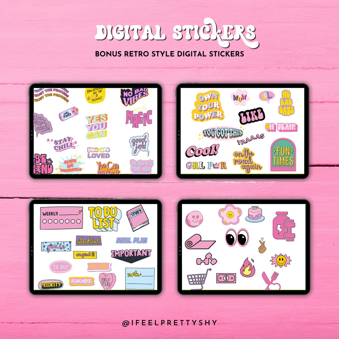 Life Digital Planner Retro Planner Goodnotes Noteshelf - Etsy