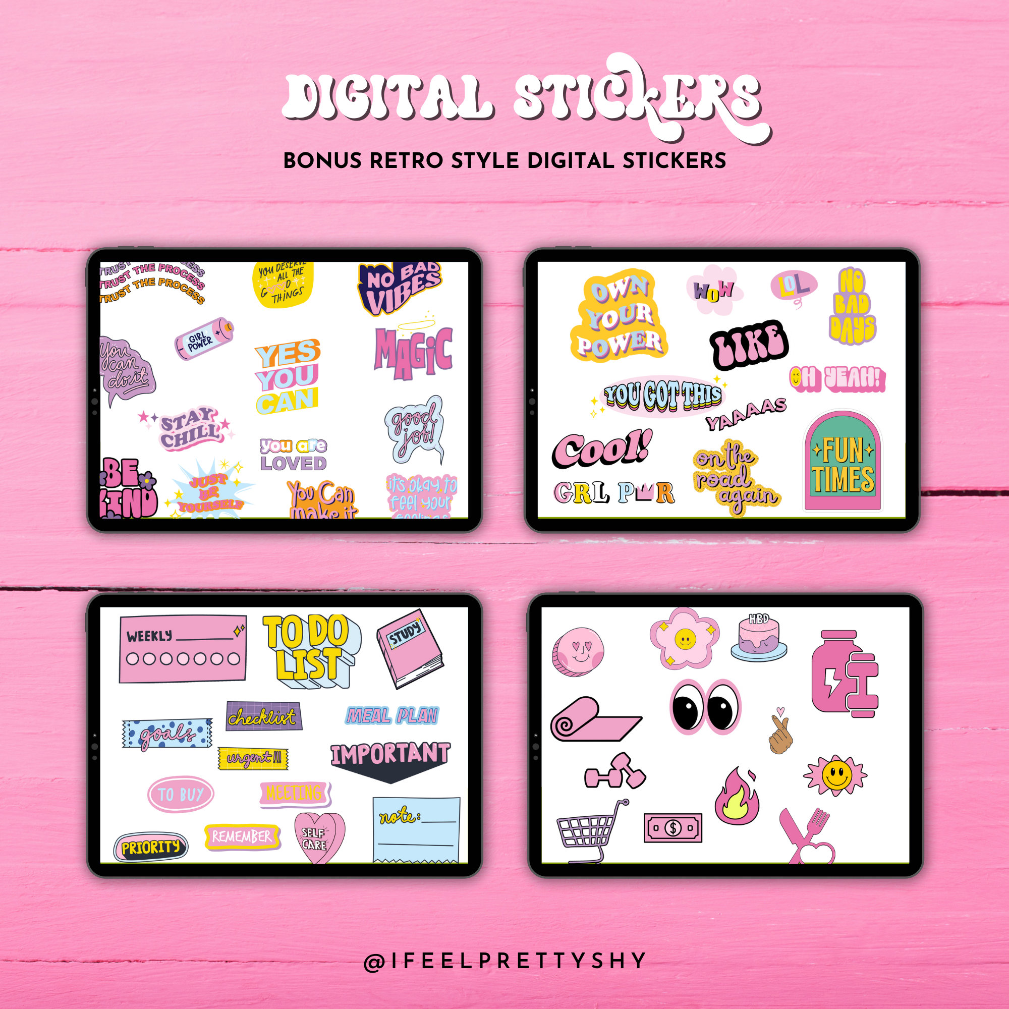 Life Digital Planner Retro Planner Goodnotes Noteshelf - Etsy