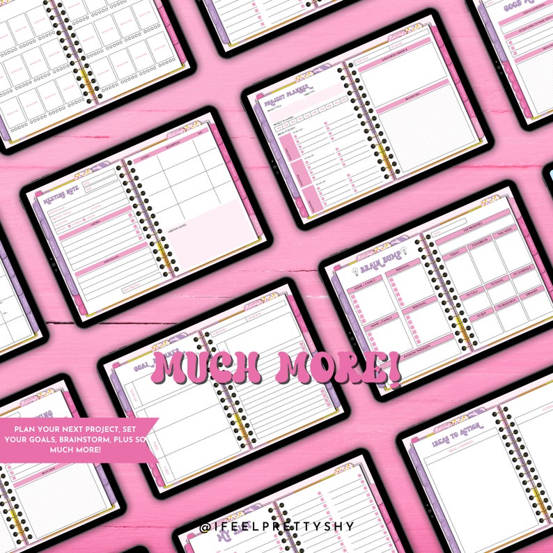 Life Digital Planner Retro Planner Goodnotes Noteshelf - Etsy