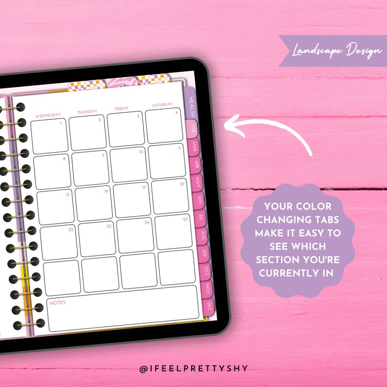 Life Digital Planner Retro Planner Goodnotes Noteshelf - Etsy