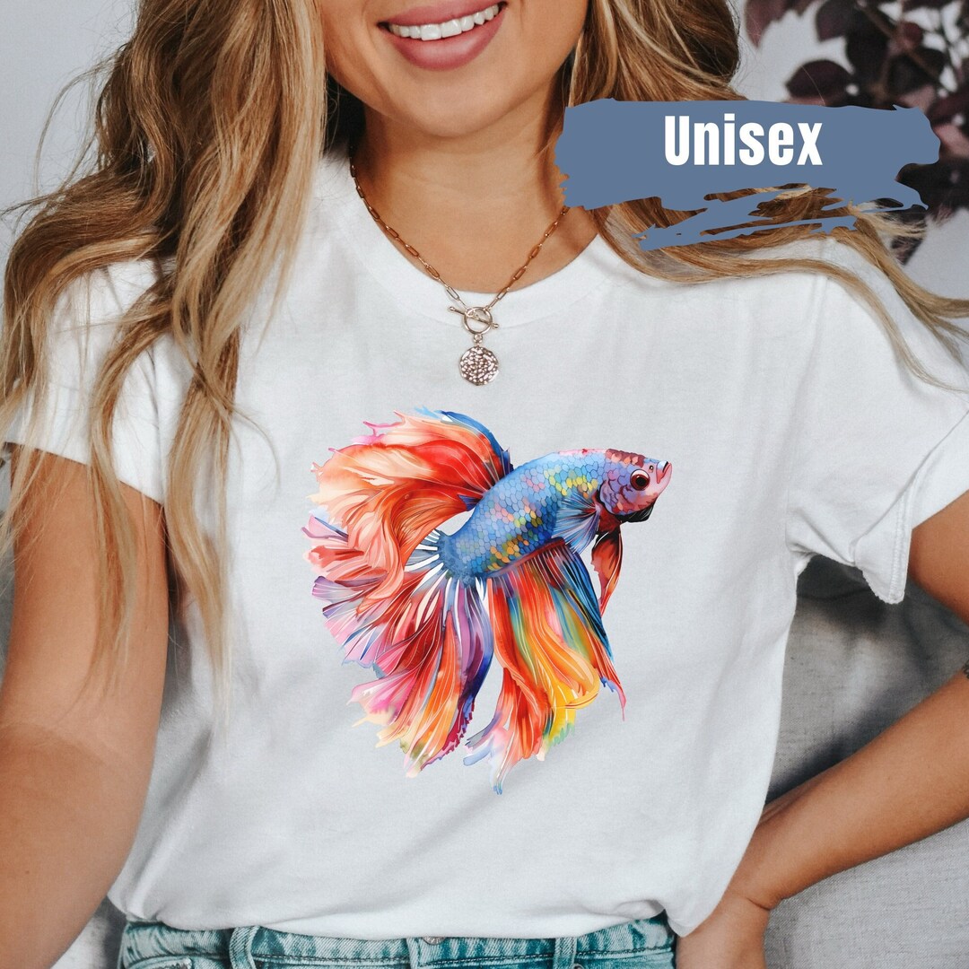 Betta Fish Vibrant Color Shirt | Fish Shirt | Siamese Fighting Fish ...