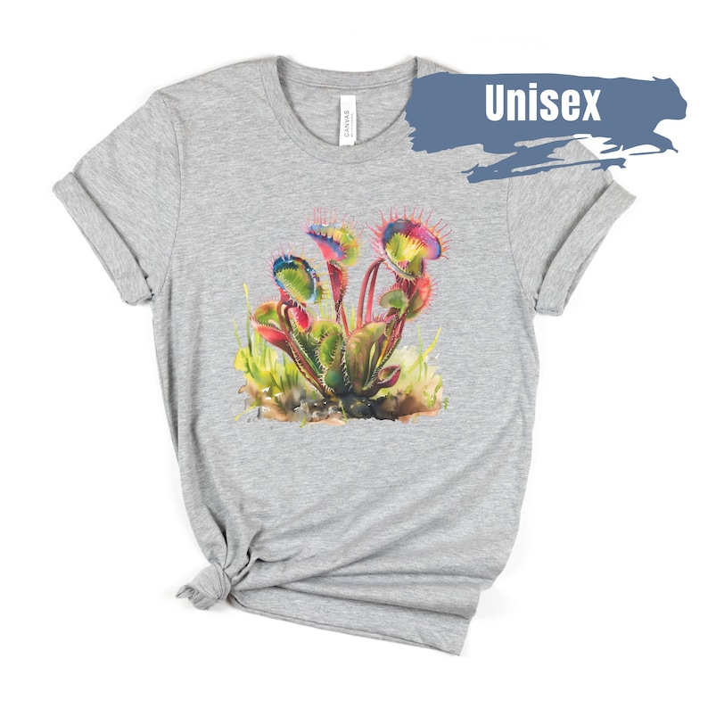 Venus Flytrap Vibrant Color Shirt Venus Flytrap Shirt Plant Mom T Shirt Venus Flytrap Tee Venus ...