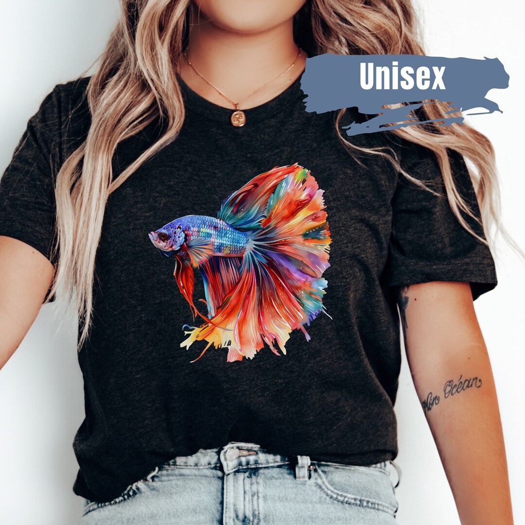 Betta Fish Vibrant Color Shirt | Fish Shirt | Siamese Fighting Fish ...