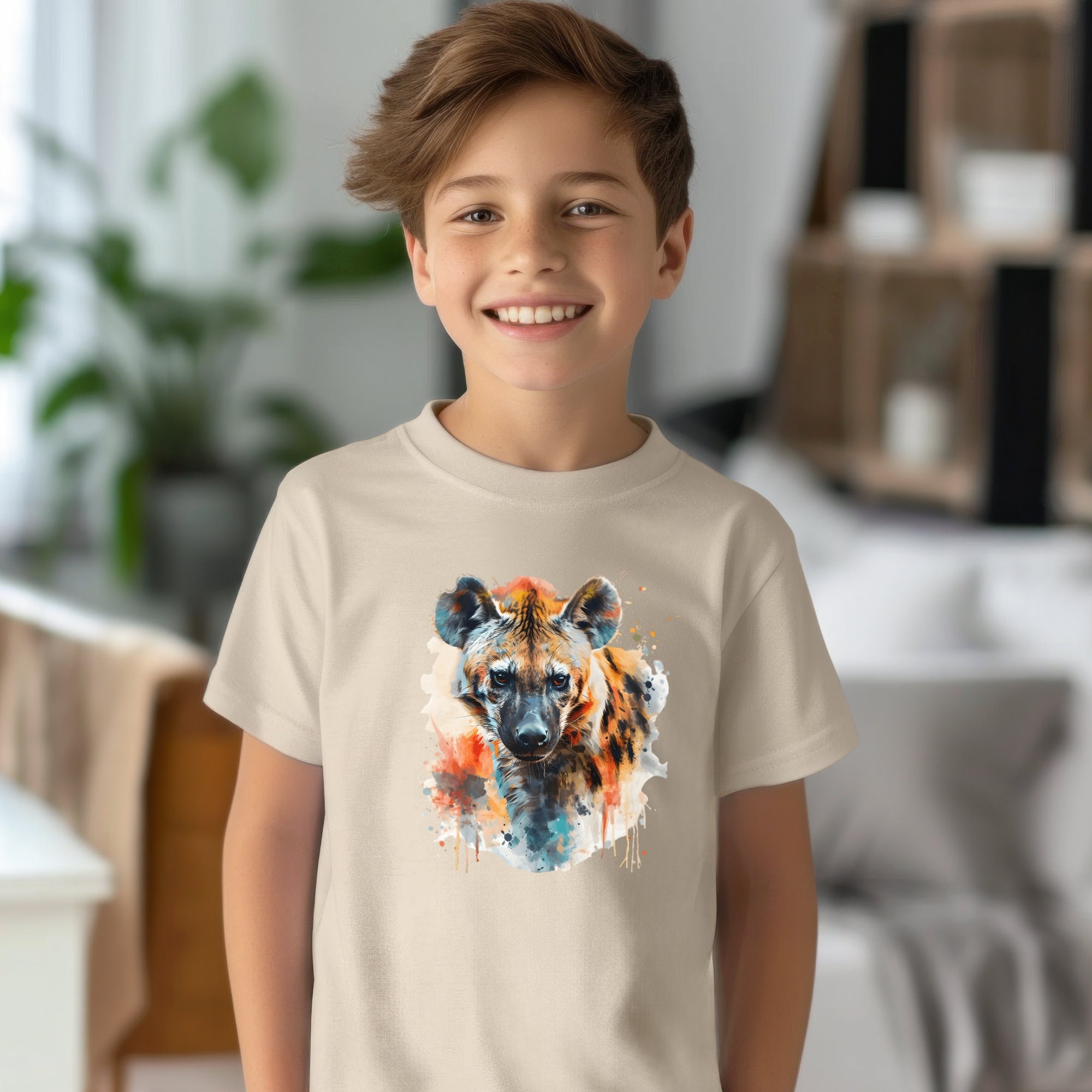 Youth Hyena Colorful Shirt | Kids Hyena Shirt | Hyena Boys Tshirt ...