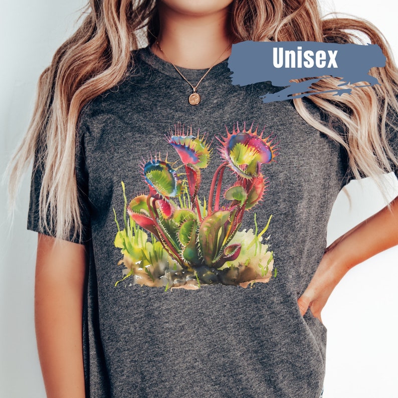 Venus Flytrap Vibrant Color Shirt Venus Flytrap Shirt Plant Mom T Shirt ...