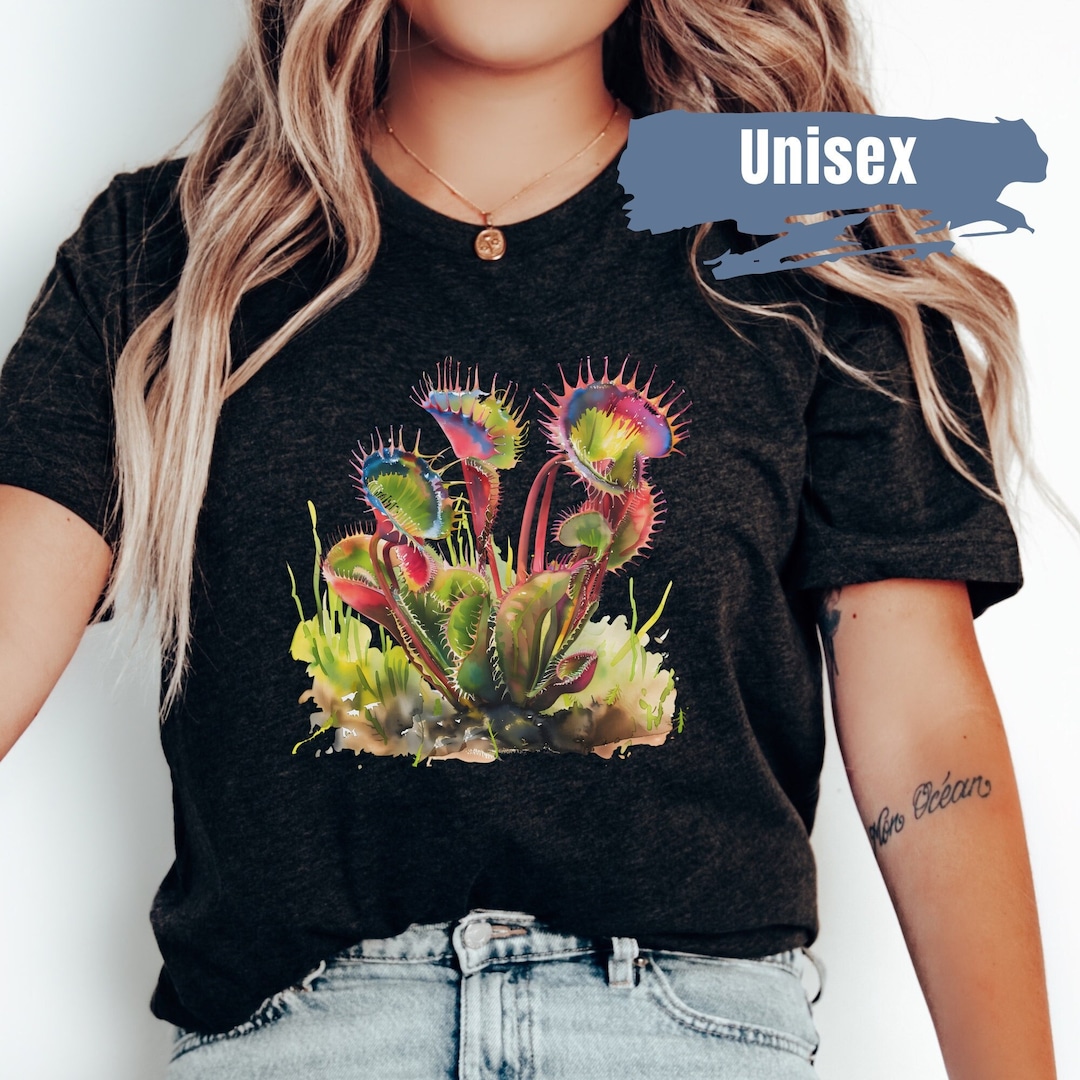 Venus Flytrap Vibrant Color Shirt | Venus Flytrap Shirt | Plant Mom T ...